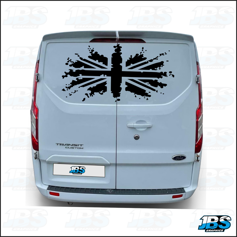 Ford Transit Custom Rear UNION JACK Decal – JBS Graphics