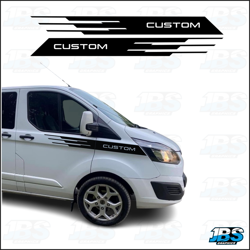 Ford Transit Custom Wing Stripes 01 – JBS Graphics